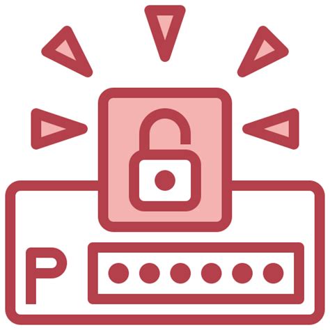 Password Surang Red Icon