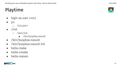Building Your Own Embedded System With Yocto Pdf Operating Systems