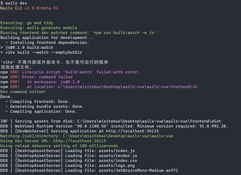 Frontend Dev Watcher Should Be Executed After Frontend Install Issue Wailsapp