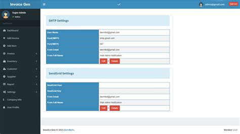 Invoice Generation And Management ASP NET Core EF MSSQL By Shaheddev