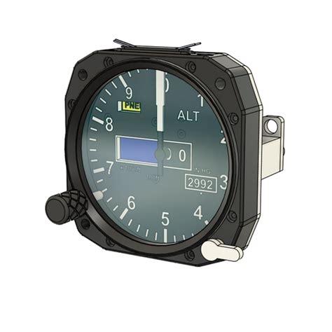 ️ F 16 Cockpit Center Altimeter・ Stl File For 3d Printing・cults