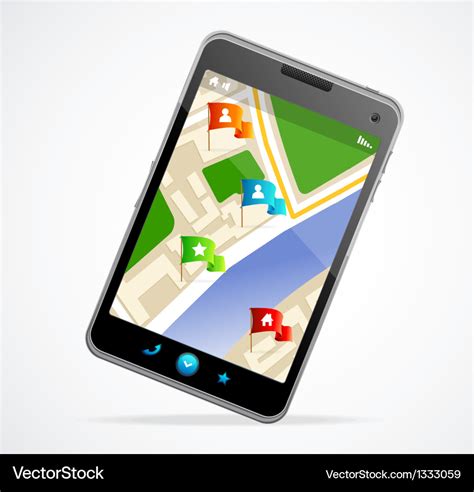 Gps Navigator Interface And City Map Royalty Free Vector