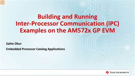 Building And Running IPC Examples On AM X GP EVM