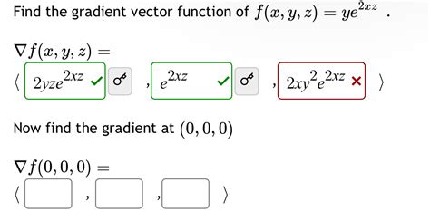 Solved Find the gradient vector function of | Chegg.com