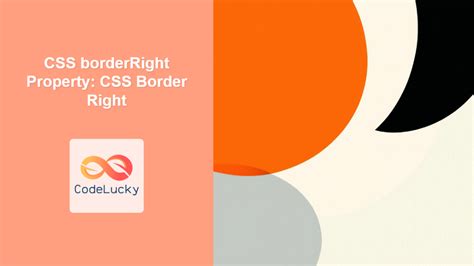 Css Border Complete Guide To Width Style And Color Properties Codelucky