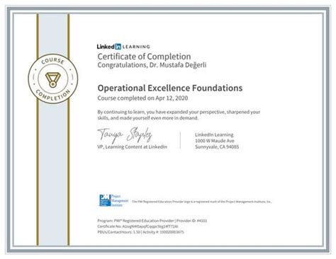 Certificate Ofcompletion Project Management Foundations Procurement Pdf