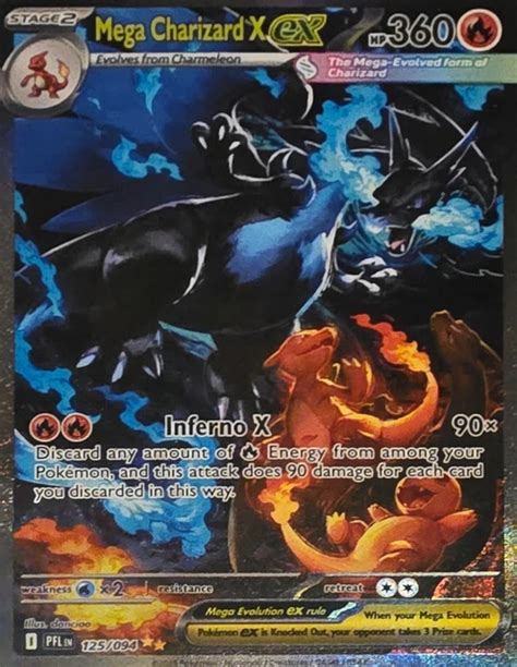 Mega Charizard X Ex 125 094 Phantasmal Flames Sir English Pokemon Card £506 50 Picclick Uk