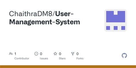 Github Chaithradm8user Management System