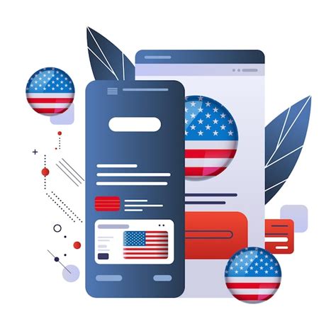 Premium Vector Election Day Concept Online Voting Application On