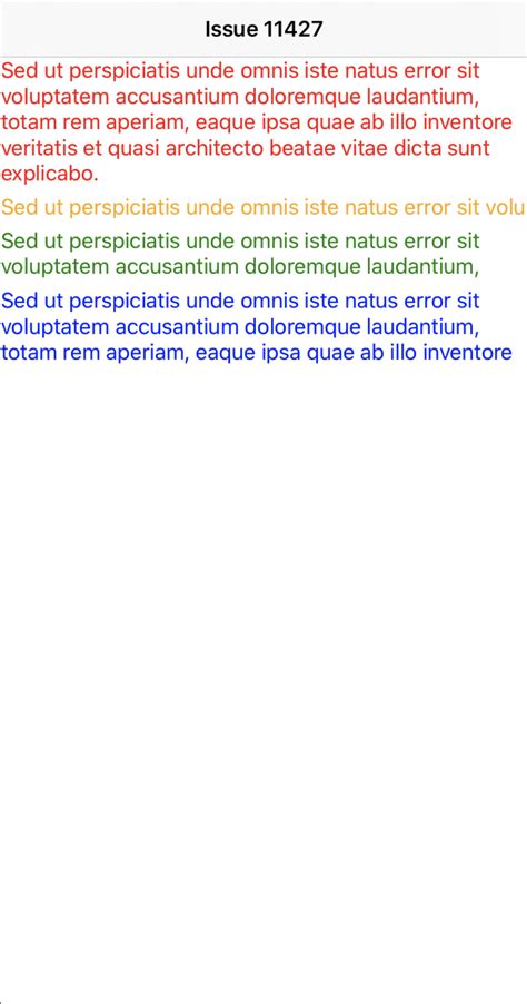 Bug Label MaxLines Property Has A Different Behaviour On Android And IOS Issue 11427