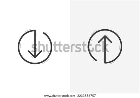 Arrow Key Icon Set Vector Arrow Stock Vector Royalty Free 2233856757