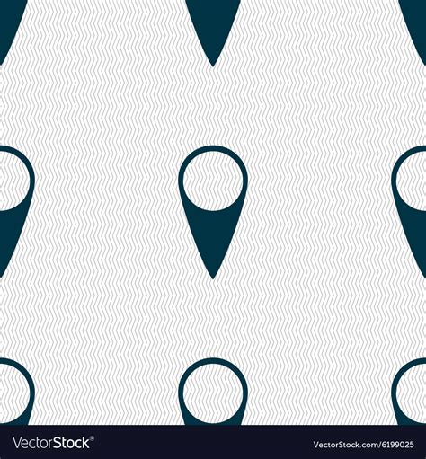 Map Pointer Icon Gps Location Symbol Seamless Vector Image