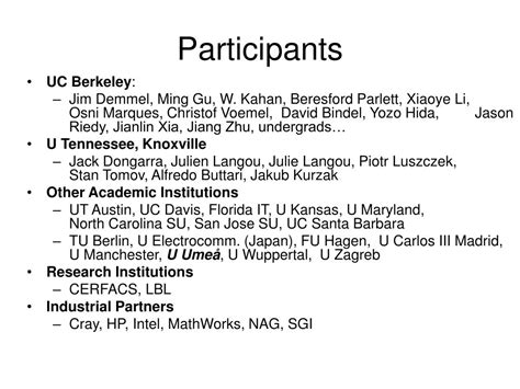 Ppt Lapack Dev Powerpoint Presentation Id