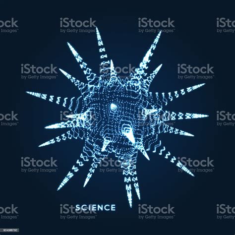 Connection Structure 3d Abstract Vector Illustration For Science And