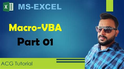 Macro And Vba Part 01 In Excel By Amol Gulekar In Hindi Youtube