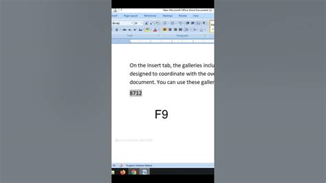 Ms Word New Tipsformula Use In Microsoft Word Words Wordtips Shorts Viralvideo Youtube