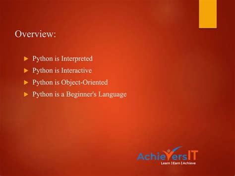 Python Concept Ppt