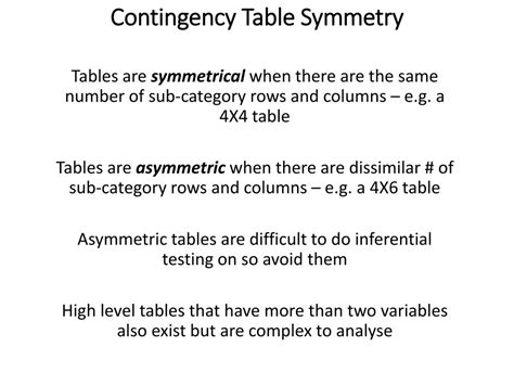 Ppt Contingency Tables Powerpoint Presentation Free Download Id5592698