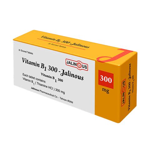 قیمت و خرید قرص ویتامین ب ۱ 300 میلی گرم جالینوس بسته 100 عددی