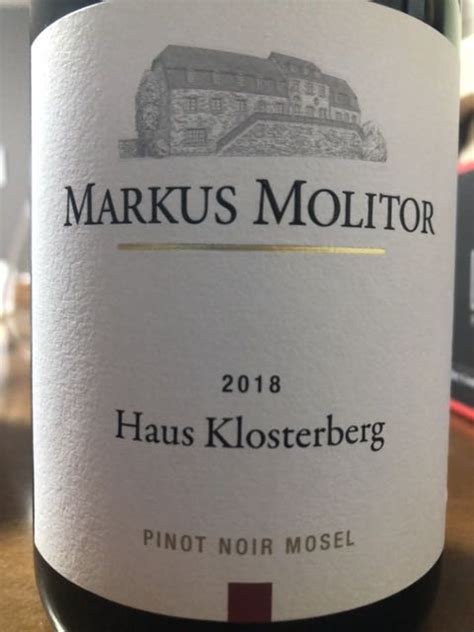 Markus Molitor Haus Klosterberg Pinot | Vinica 無料のワインアプリ