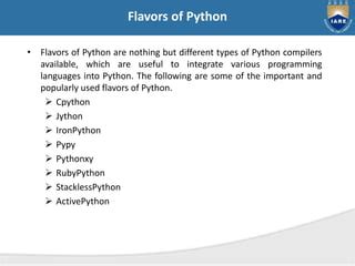 Python Data Types Like Mutable And Immutable PPTX Operating Systems Computer Software And