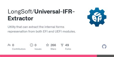 Github Longsoftuniversal Ifr Extractor Utility That Can Extract The