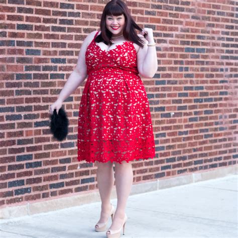 Red Hot Lace Plus Size Dress From City Chic