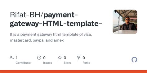 Github Rifat Bhpayment Gateway Html Template It Is A Payment Gateway Html Template Of Visa