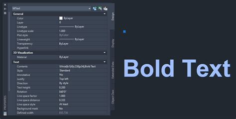 format mtext with bold civil 3d dynamo