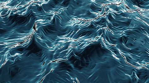 Abstract Wavy Liquid Surface With A Metallic Sheen Premium Ai Generated Image