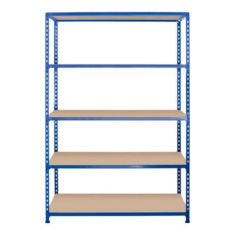 5x Storalex Sx200 Industrial Shelving 1830mm High 200kg Blue Tufferman
