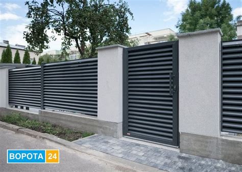 ЗАБОР ЖАЛЮЗИ - ограждения, калитки, секции из металлопрофиля по типу ...