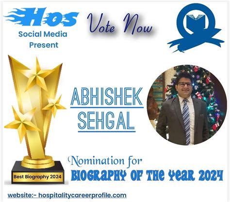 Hospitality Career Profile On Linkedin Abhishek Sehgal A Journey Of Excellence In Hospitality