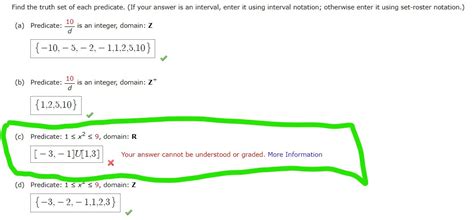 Solved C Predicate X Domain RYour Answer Cannot Chegg