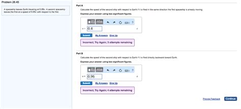 solved problem 26 45 part a a spaceship leaves earth
