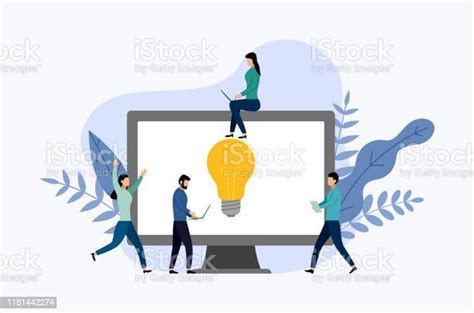 새로운 아이디어 회의 및 브레인 스토밍을 검색 합니다 사업 개념 벡터 일러스트 개념에 대한 스톡 벡터 아트 및 기타 이미지
