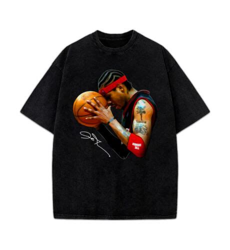Allen Iverson The Answer Sixers 90s Basketball Vintage Style Men T