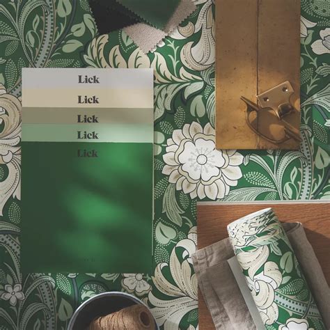 Lickpro Green Wildflowers 02 Wallpaper Roll 70cm X 10m Screwfix