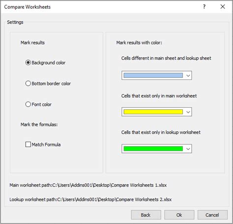 Compare Worksheets And Highlight Different Cells In Excel