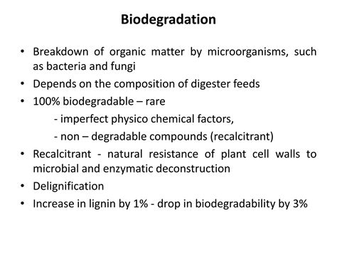 Biodegradation And Biodegradability Of Substrate Pptx