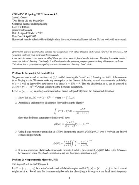 Homework 2 Pdf Support Vector Machine Estimation Theory