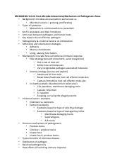 Understanding Host Microbe Interactions Mechanisms Of Course Hero