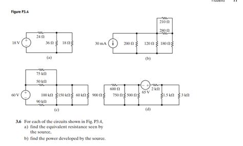 Solved 3 17 For The Current Divider Circuit In Fig P3 17