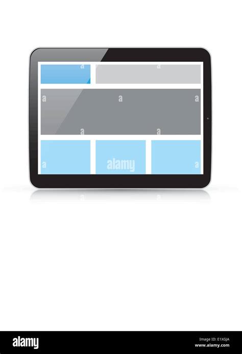 Coding Responsive Html And Css Web Design Horizontal Tablet Stock
