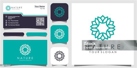 미니멀리스트 우아한 꽃 장미 로고 디자인 아름다움 화장품 요가 및 스파 로고와 명함 디자인 메이크업 화장품에 대한 스톡 벡터