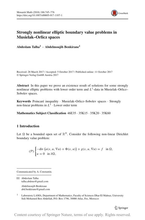 Strongly Nonlinear Elliptic Boundary Value Problems In Musielakorlicz
