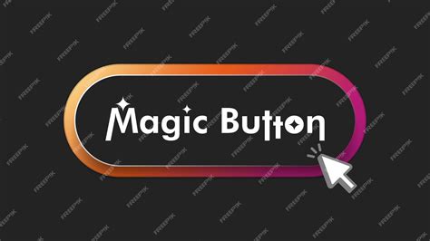 premium vector generative ai magic button user interface artificial