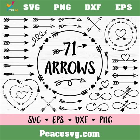 Craft Supplies And Tools Arrow Heart Monogram Cute Monogram Frame Svg