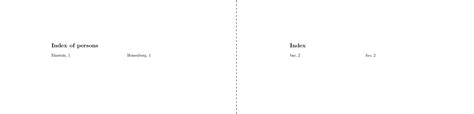 Indexing How Can I Have Two Or More Distinct Indexes Tex Latex
