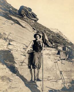 Paleontologist Charles Doolittle Walcott Investigating The Burgess